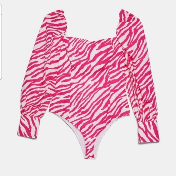 Zara | Tops | Zara Leopard Print Bodysuit | Poshmark